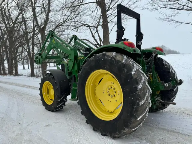 2007 John Deere 6330 MFWD Open Station Loader Tractor Green ...