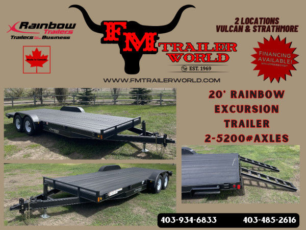 2025 Rainbow Trailers 20ft Excursion Car & Equipment Trailer 2x5 ...