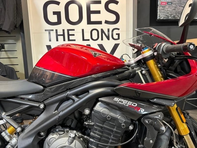 2023 Triumph Speed Triple 1200 RR Red Hopper Storm Grey | Sport Bikes ...
