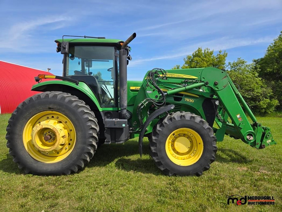 2009 John Deere 7830 Tractor w/ JD746 Loader & Forks | Farming ...