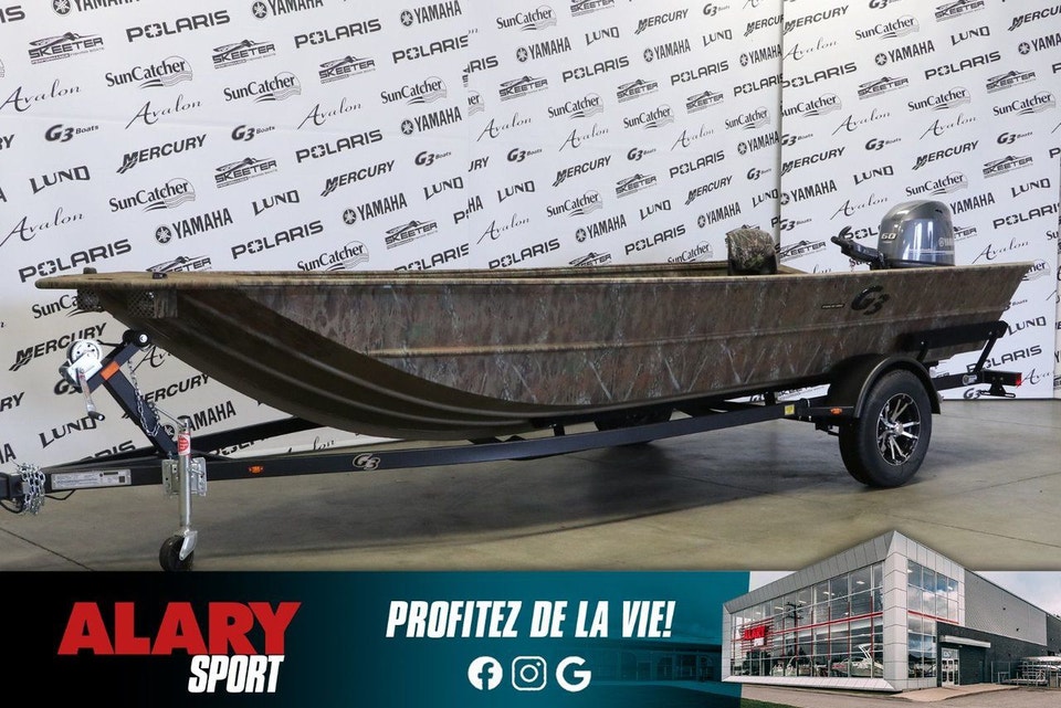 2024 G3 Boats JON BOAT JB18DK + YAMAHA 60 HP & Remorque | Powerboats ...