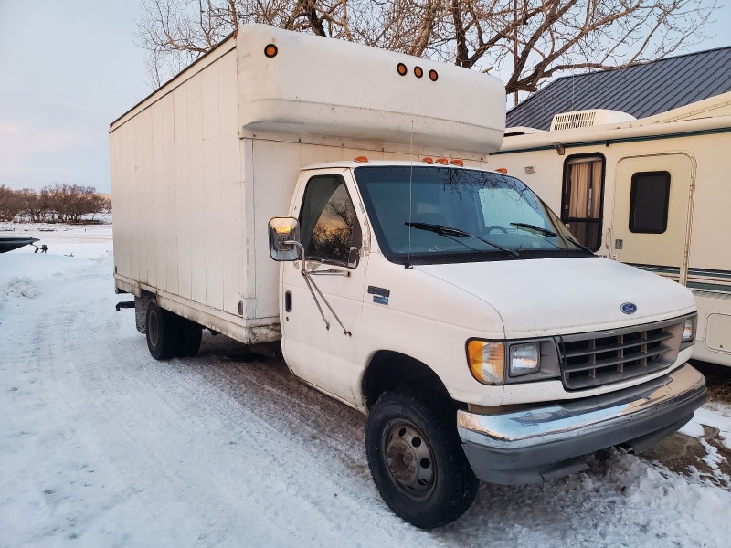 Ford 7.3 diesel 14' Cube van w/ ramp | Cars & Trucks | Swift Current ...
