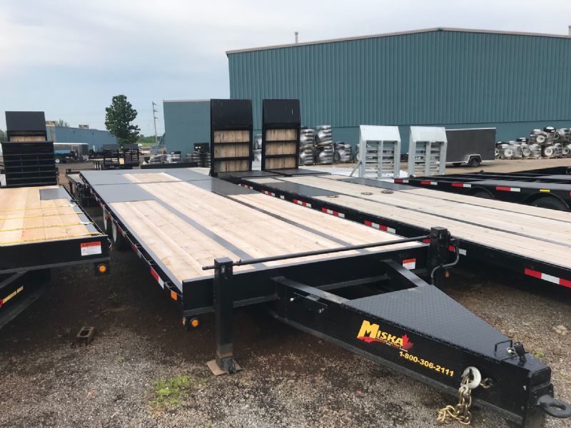Miska 15 Ton Tandem Dually Hydraulic Dovetail Float Trailer | Cargo ...
