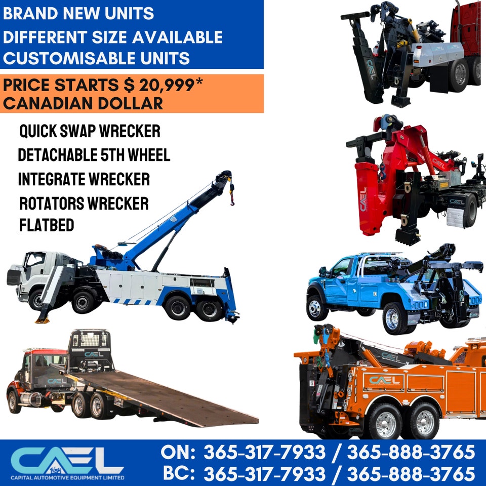 2025 CAEL DTU, Integrate, Quick Swap, Rotator, Flatbed Tow Truck ...