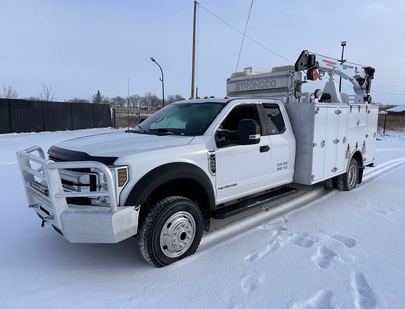 2018 Ford F550 4x4 ExtCab Service Truck DSL DEMATCO 5500LBS VMAC ...