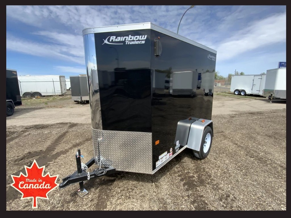2025 Rainbow Excursion 5x8 V-Nose Cargo Trailer | Swing out Barn ...
