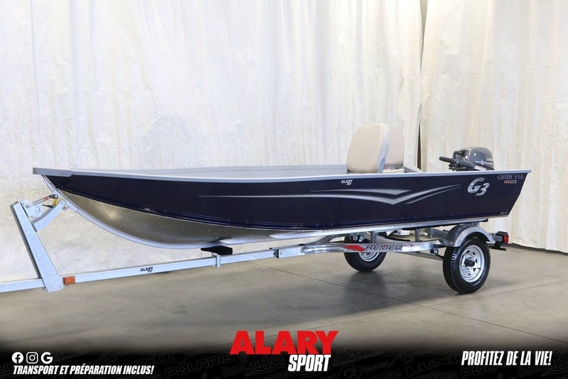 2023 G3 Boats CHALOUPE GUIDE V14 + YAMAHA 9.9 HP & remorque ...