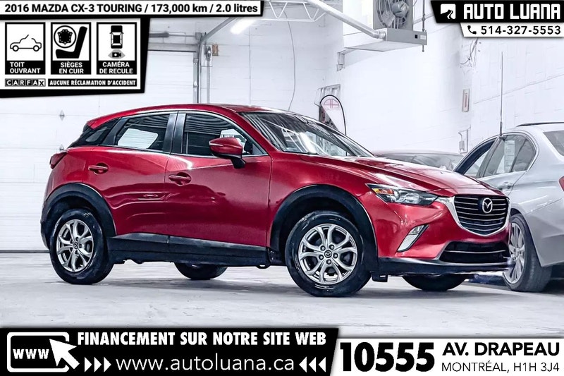 2016 MAZDA CX-3 Touring SIEGE CUIR/TOIT/CAMERA/DEMARREUR/MAGS | Cars ...