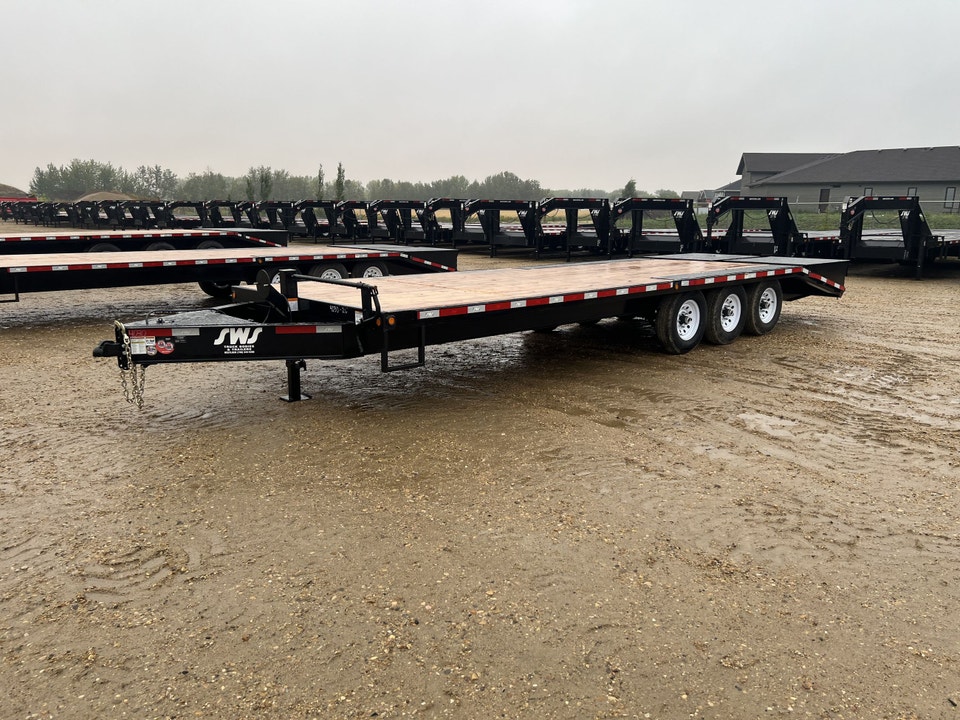 2025 SWS 26' Deck Over Wheel Trailer w/ Mega Ramps (3) 7K Axles | Cargo ...