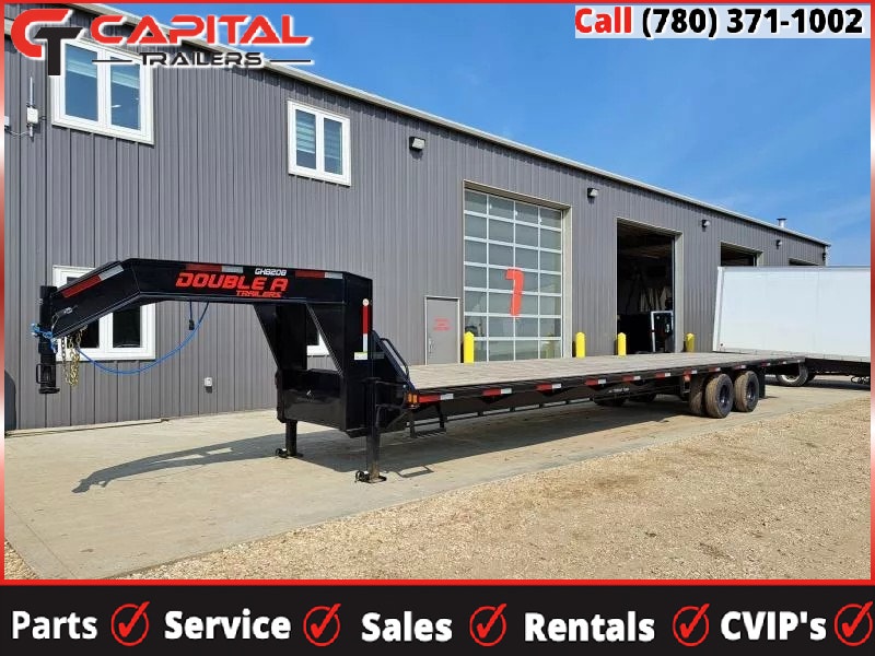 2025 Double A Trailers Gooseneck High Boy Trailer - 8.5'x 38' (2 ...