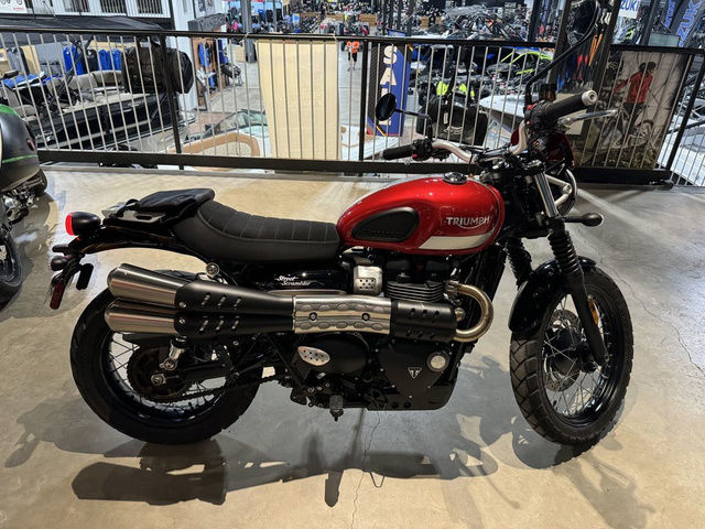 2017 Triumph Street Scrambler Korosi Red / Frozen Silver 900 ABS ...