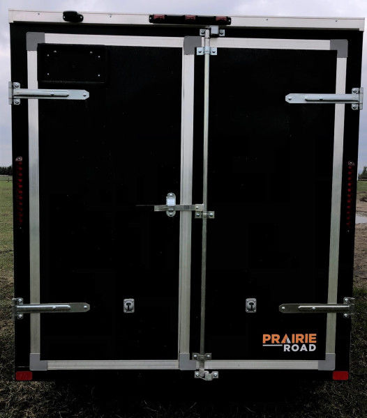 2023 Prairie Road 6x12 Cargo Trailer Tandem Axle Black Barn Door ...