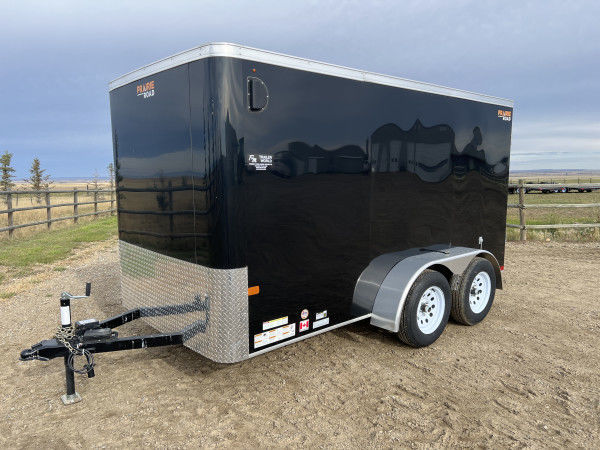 2023 Prairie Road 6x12 Cargo Trailer Tandem Axle Black Barn Door ...