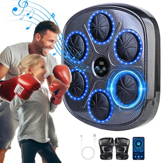 BN 2025 Music Boxing Machine for Adults/Kids with Gloves... LOT ...