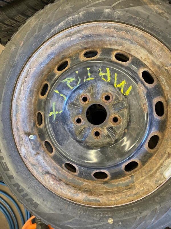 4 Winter rims and Tires, were on a 2006 Toyota Matrix, | Tires & Rims ...