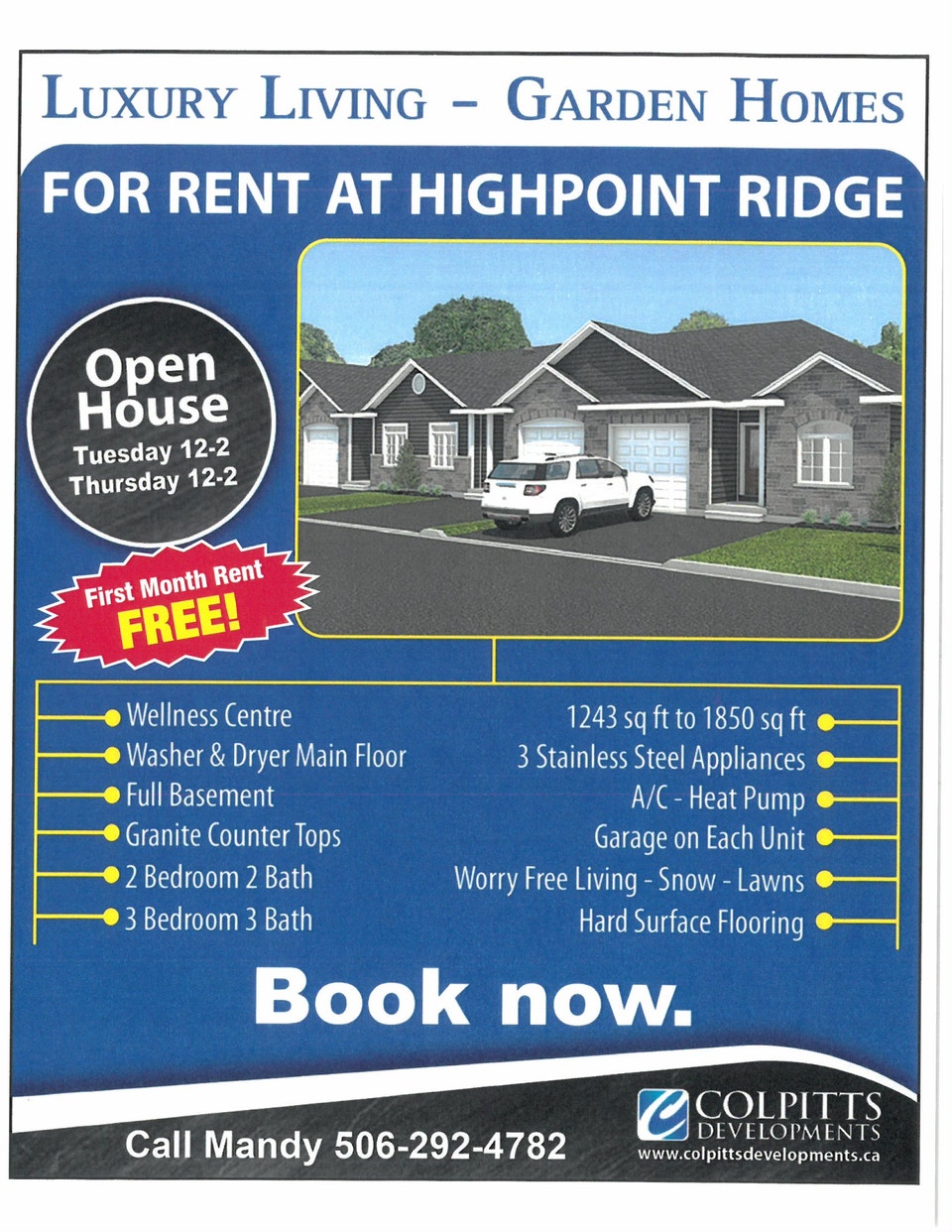 HPR Garden Homes - First Month Free | Long Term Rentals | Fredericton ...