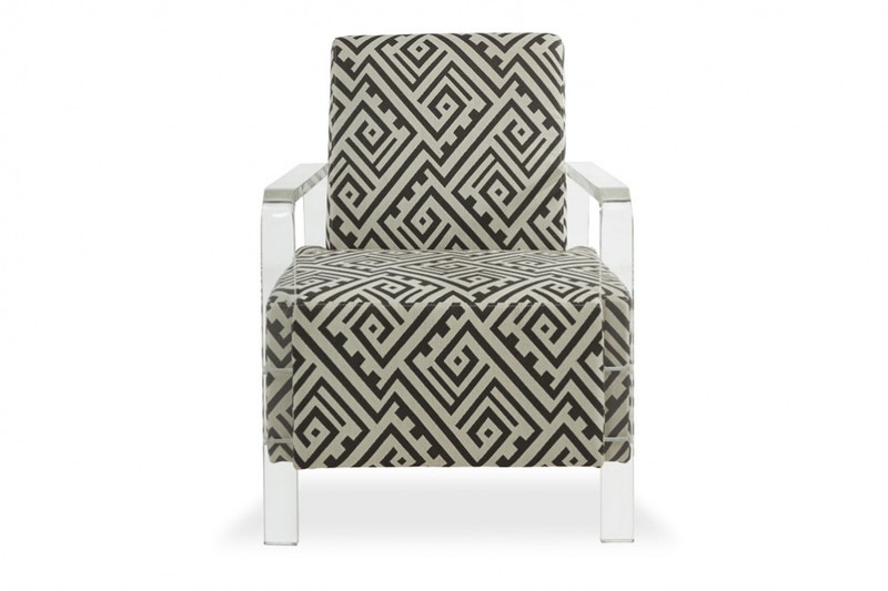 Modern Accent Chair with acrylic arms for only $175 | Chairs ...