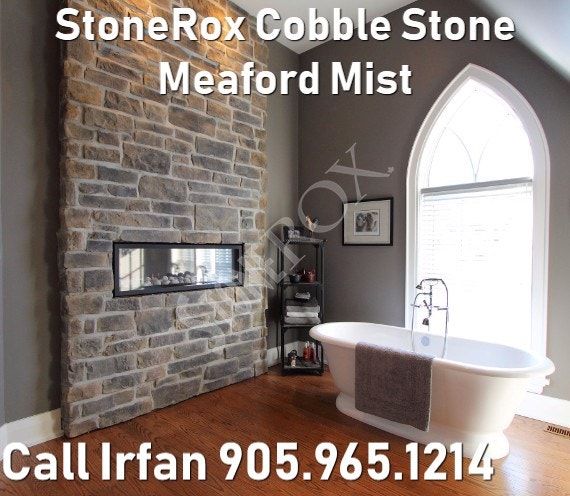 StoneRox Cobble Stone Meaford Mist Stone Veneer Stone Rox | Outdoor ...
