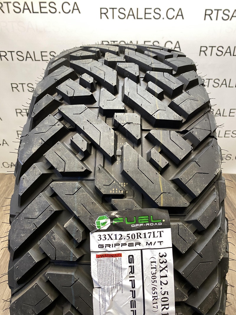 LT 33x12.5x17 Fuel Gripper MT E AS (Set of Four) | Tires & Rims ...