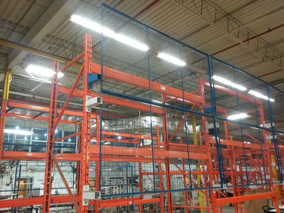 Back of rack safety fence panels - pallet racking safety | Industrial ...