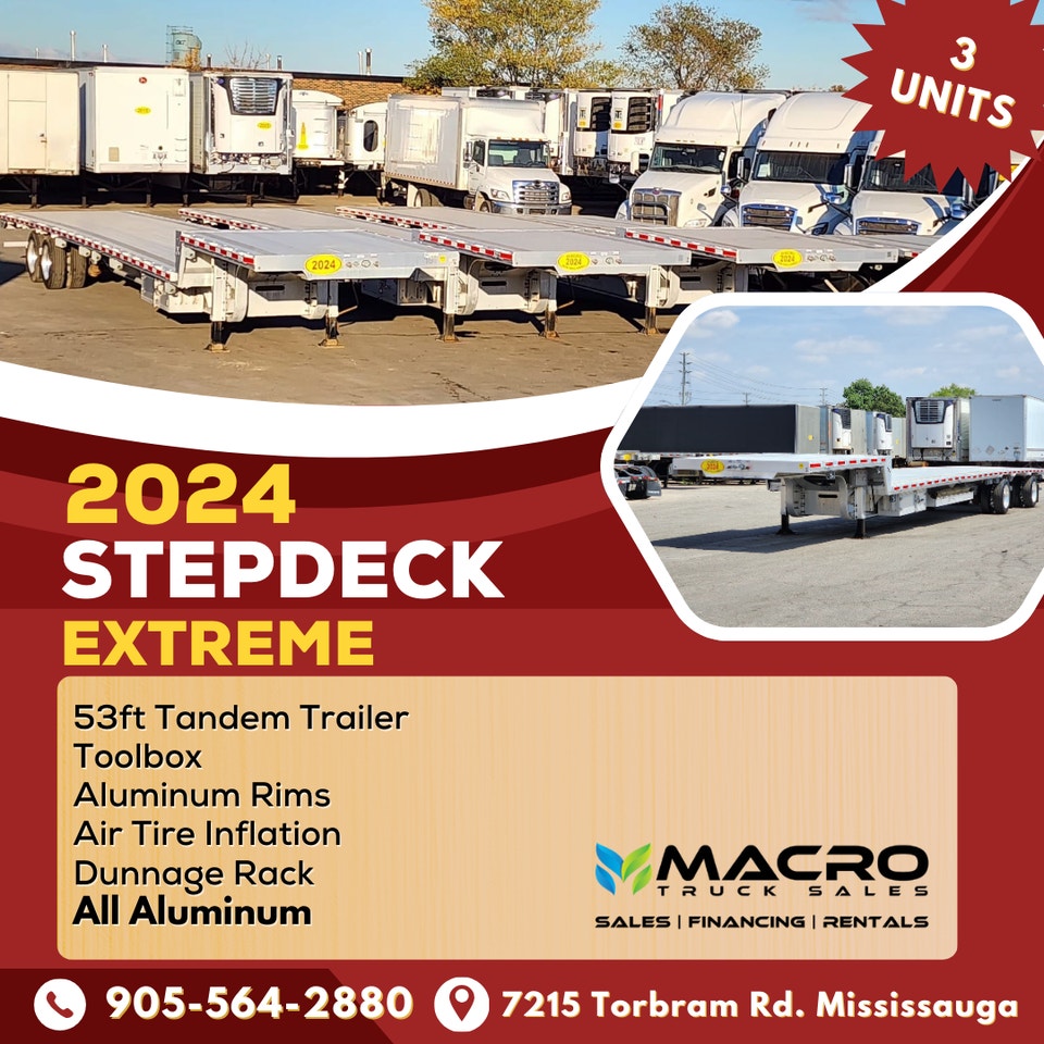 2024 EXTREME Stepdeck Trailer **All Aluminum** @905-564-2880 | Heavy ...