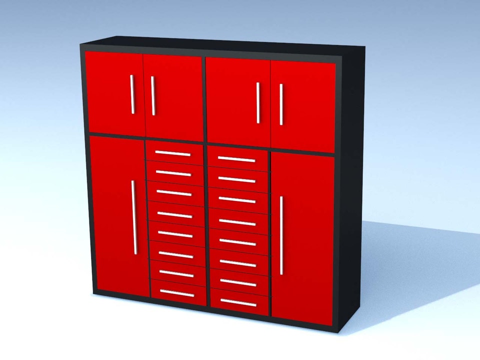 NEW HEAVY DUTY STEEL TOOL BENCH CABINETS 16 & 32 DRAWER | Tool Storage ...