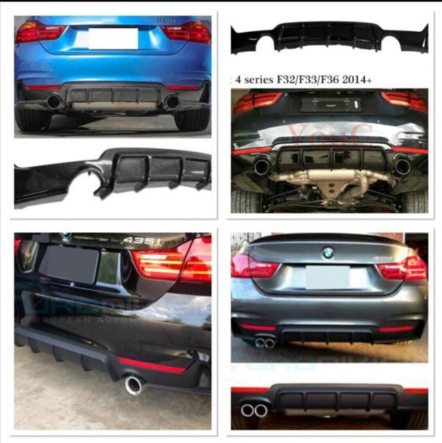 BMW F30 M PERFORMANCE DIFFUSER 320i 328i 335i 340i QUAD 12-18 | Auto ...