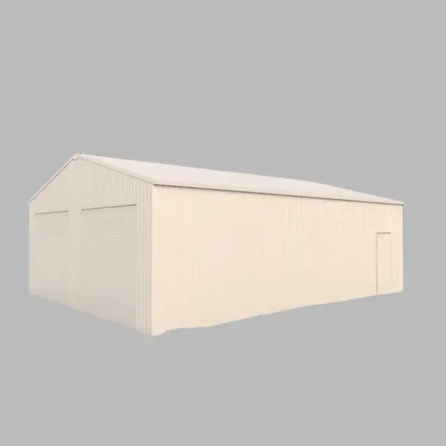 2025 CAEL Brand New Double & Single Garage Metal Sheds with Side ...