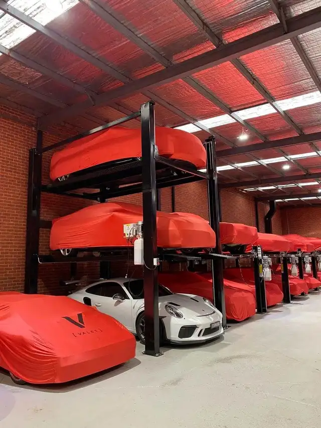 2025 CAEL New Tri-Level 4 Post Parking Lift – High Rise Parking | Heavy ...