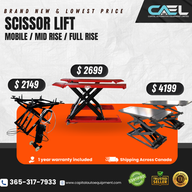 New Portable Mid-Rise double Scissor Lift / car hoist 7700 LBS | Other ...