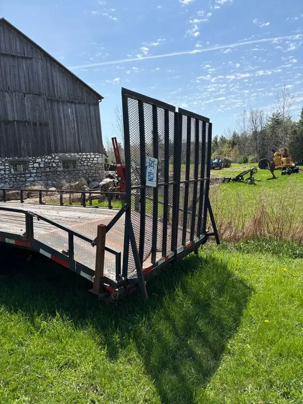 Trailer with crane for sale - Price drop ! | Heavy Equipment | Oakville ...