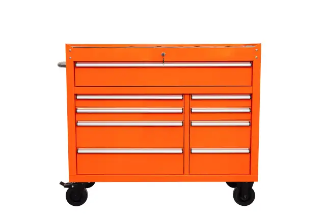 New 42" 9-Drawer Rolling Tool Bench – Heavy-Duty Garage Cabinet | Tool ...