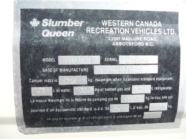 Slumber Queen 8 Foot Camper | Travel Trailers & Campers | Calgary | Kijiji