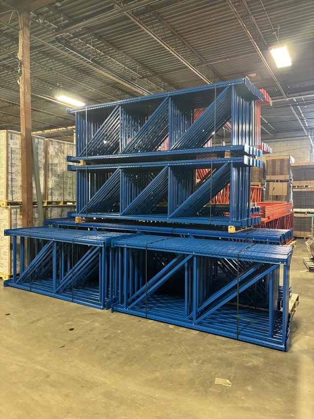 12' x 42" ,16' x 42" redirack end frames Uprights pallet racking ...