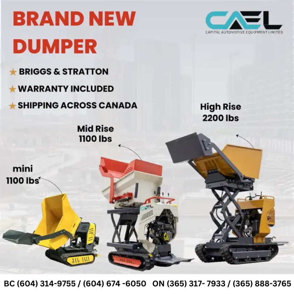 2025 CAEL Brand New Mini Dumper Crawler Truck – Self-Loading | Heavy ...
