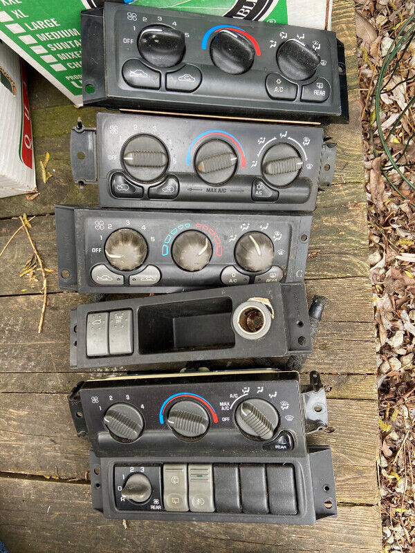 Car Heater climate control panels switches Window AC Chevy GM | Other ...