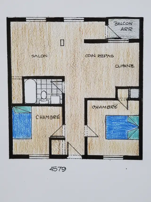 Logement à louer 41/2 Plateau, semi-meublé, Brébeuf-Mt-Royal | Long ...