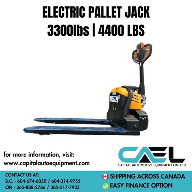 Electric Pallet Jack / Electric Pallet Truck 3300 lbs / 4400 lbs ...