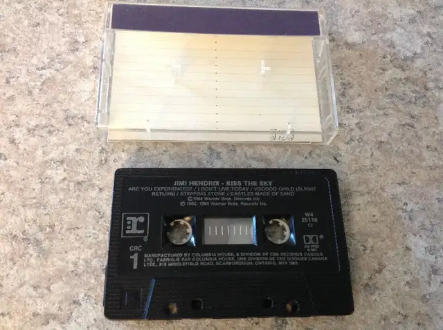 Cassette Jimmy Hendrix Kiss the Sky Reprise Records W425119 1982 ...