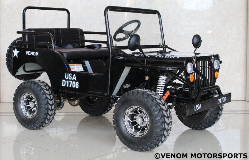 Venom 125cc Mini Jeep Deluxe | Willys Edition | 3-Speed | ATV | ATVs ...