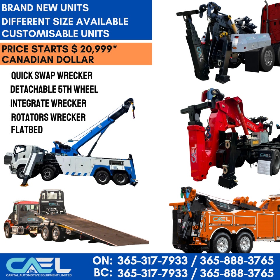 2025 CAEL DTU, Integrate, Quick Swap, Rotator, Flatbed Tow Truck ...