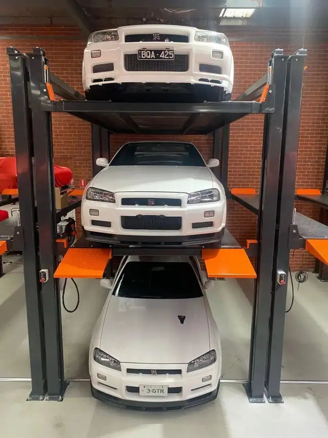 2025 CAEL New Tri-Level 4 Post Parking Lift – High Rise Parking | Heavy ...