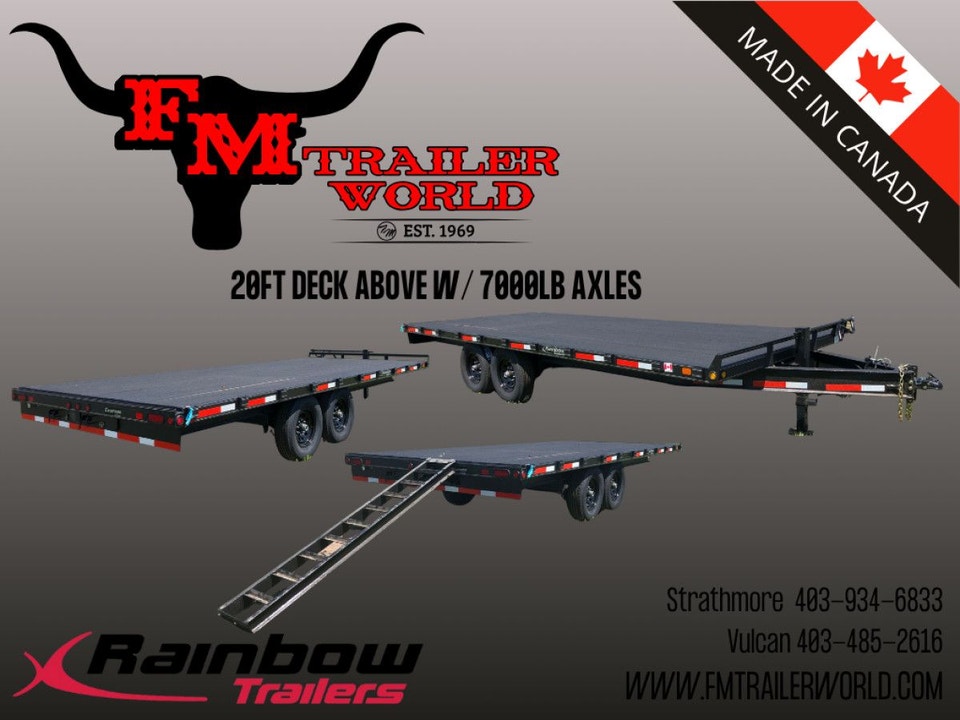 2026 Rainbow Trailers 20' Excursion Deck Above 2x7000 lb Axles | Cargo ...