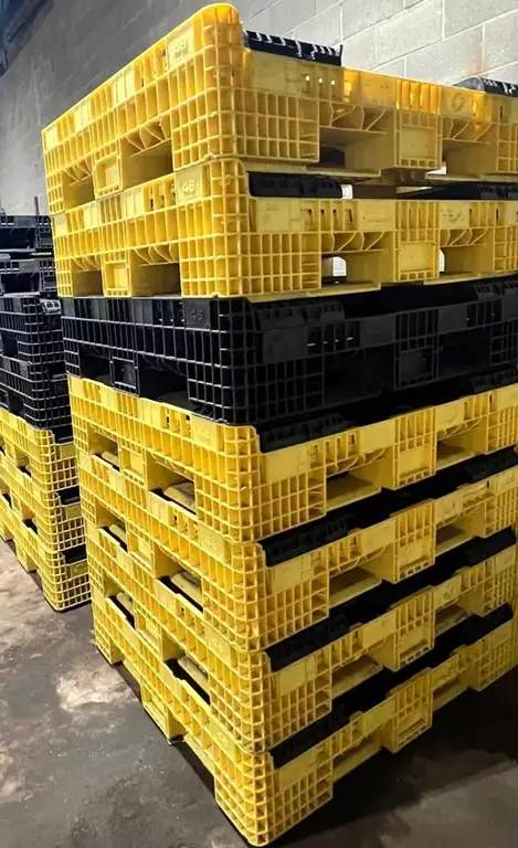 USED Plastic Collapsible Folding Bulk Shipping Containers | Storage ...