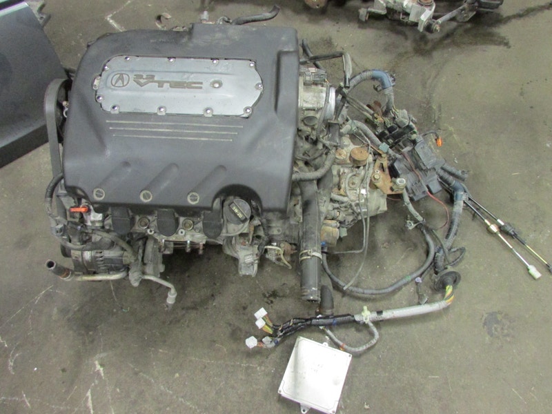 Acura TL J32A3 Engine 6 Speed Transmission Wiring Harness ECU | Engine ...