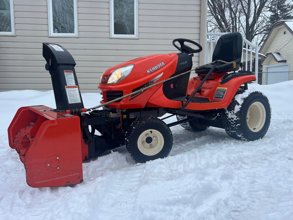 Kubota GR2110- Diesel Power- Snow Blower-Mower Deck | Farming Equipment ...