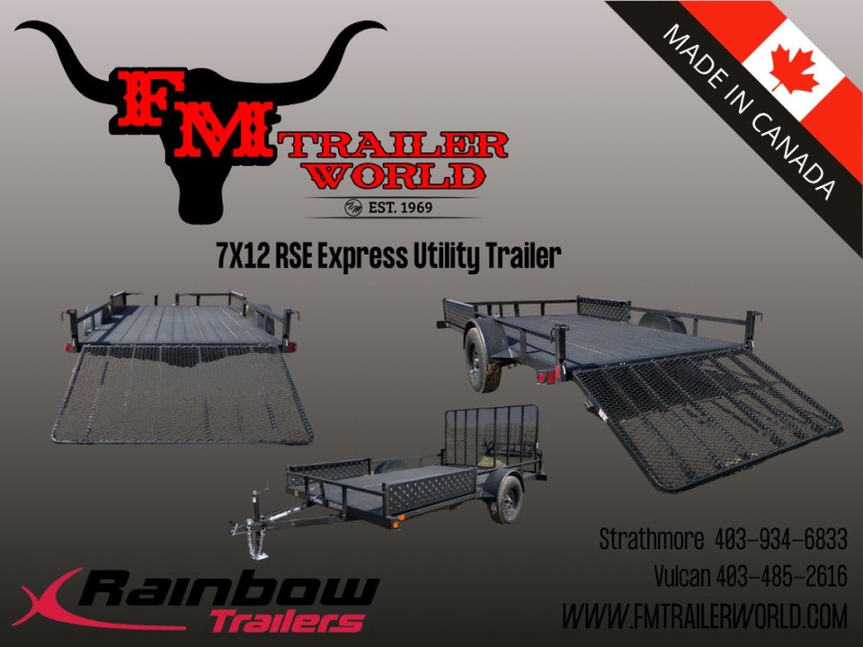 2026 Rainbow Trailers 7'x12' Express Utility Trailer Angle Iron | Cargo ...