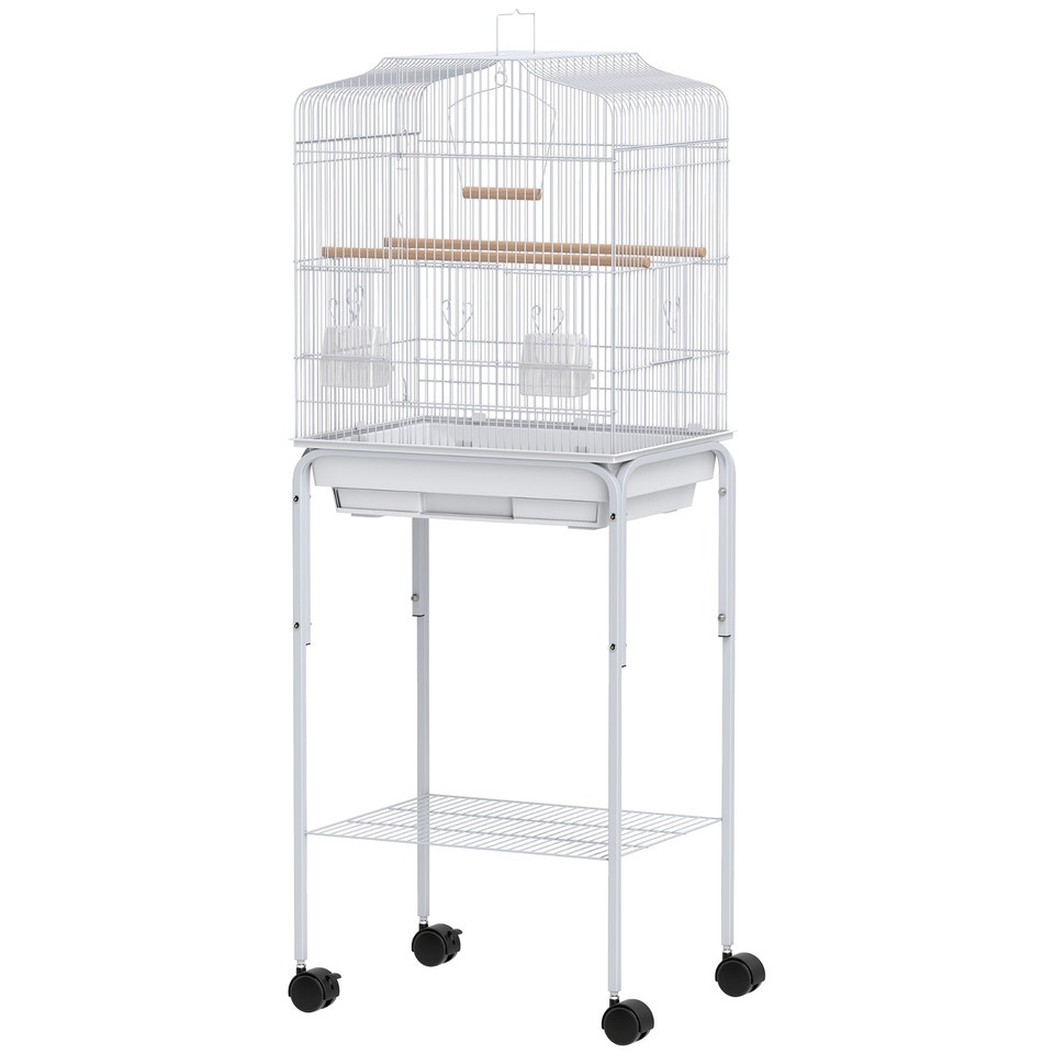 49" Rolling Bird Cage Cockatoo House Play Top Finch Pet Supply w ...