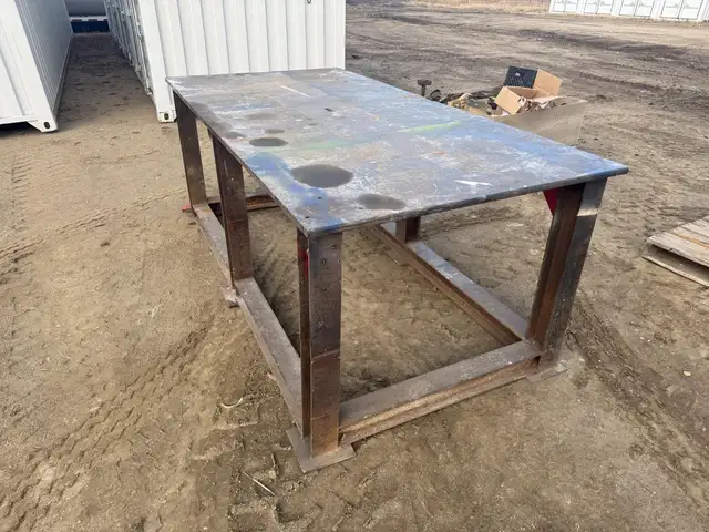 HOMEMADE 4X8 STEEL TABLE | Heavy Trucks | Lloydminster | Free local ...