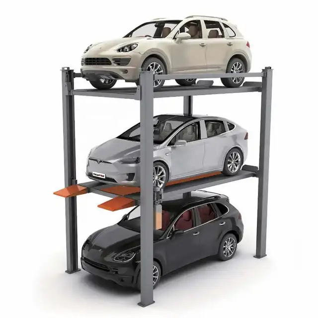 2025 CAEL New Tri-Level 4 Post Parking Lift – High Rise Parking | Heavy ...